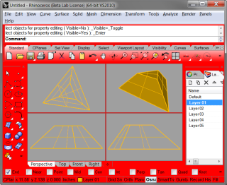 Color options | Rhino 3-D modeling